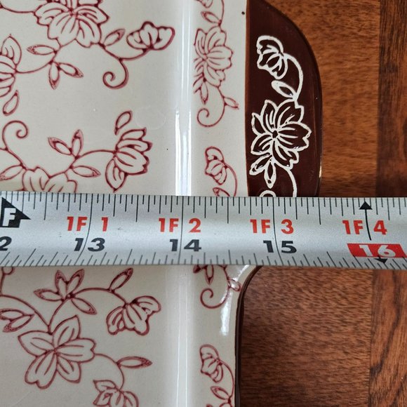 Temptations | Kitchen | Temptation Platter Tray Flower Lace Pattern ...